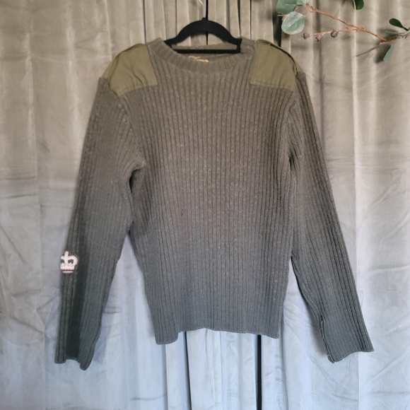 Sweaters | Vintage Canadian Army Wool Sweater | Poshmark
